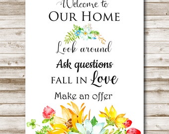 Welcome printable | Etsy