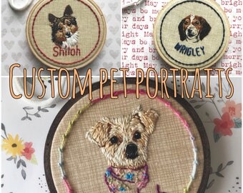 Pet embroidery | Etsy