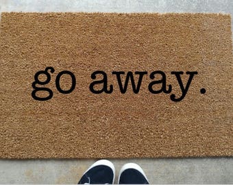 Go away sign | Etsy