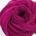Hand Dyed Sparkle Yarn Deep Magenta Pink Semi Solid Yarn