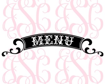 Menu decal | Etsy