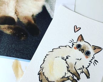 Custom pet drawing | Etsy