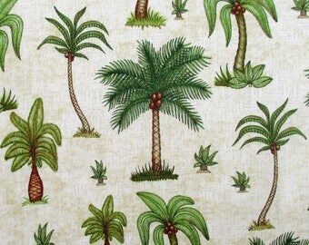 Palm tree fabric | Etsy