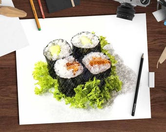 Sushi poster | Etsy