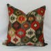 Rust velvet throw pillow cover 18x18 20x20 22x22 24x24 26x26