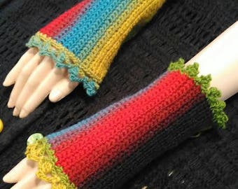 Rainbow mittens | Etsy