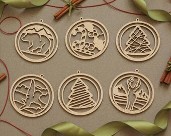 Laser cut ornaments | Etsy