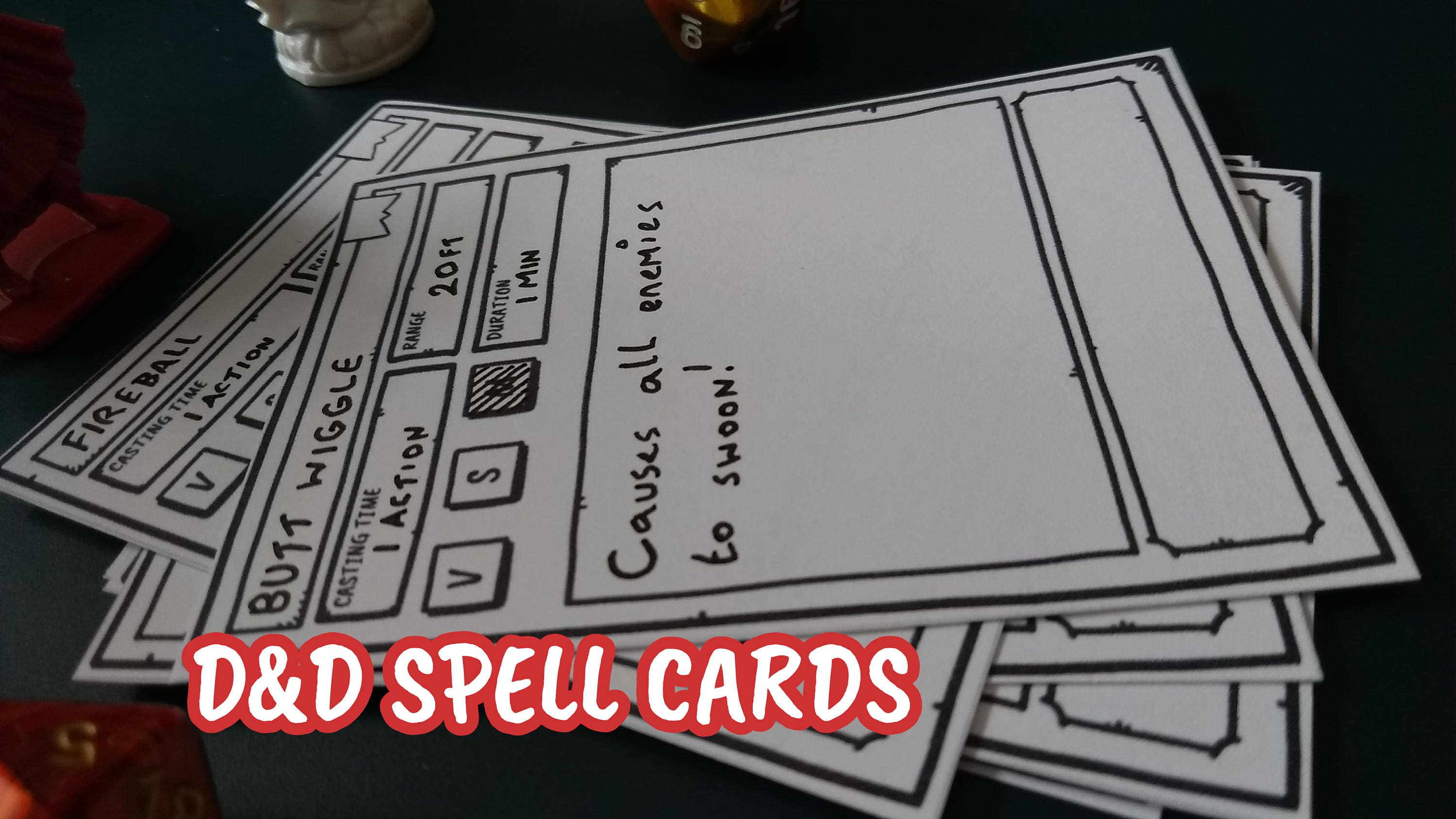Dungeons & Dragons Compatible Spell Cards