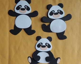 Panda cut out | Etsy