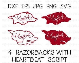 Razorback cut file | Etsy