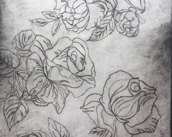 Flower etching | Etsy
