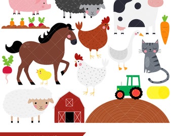 farm animal clipart farm animal head clipart animal head