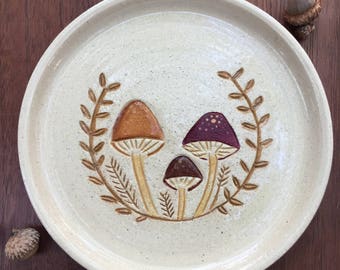 Mushroom plates | Etsy