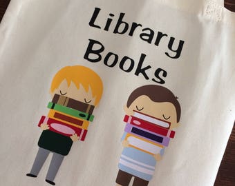 Kids library bag | Etsy