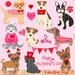 Valentine Clipart-Cute Valentine Animal Clip Art.