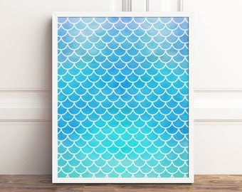 Abstract mermaid | Etsy