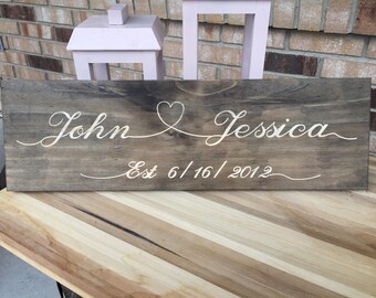 Wedding date sign | Etsy