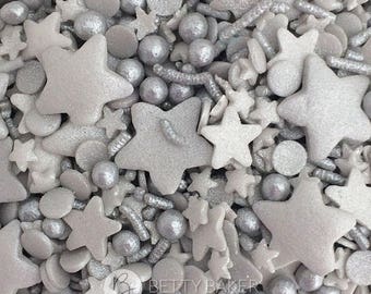 Silver sprinkles | Etsy