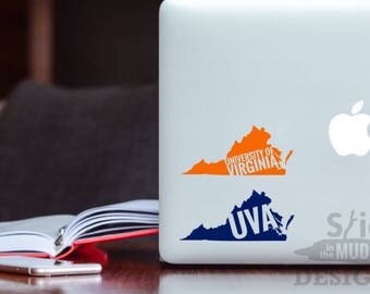 Go Hoos UVA University of Virginia cheer raw edge machine
