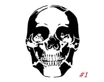 Skull stencil | Etsy