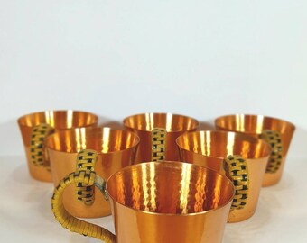 Vintage metal cups | Etsy