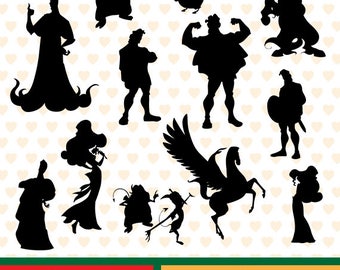 Hercules silhouette | Etsy