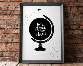 Wanderlust poster | Etsy