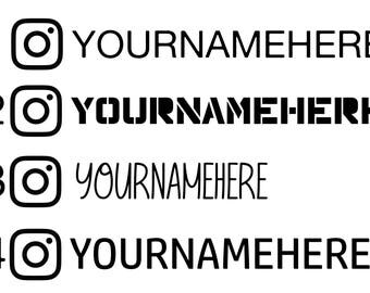 Instagram decal | Etsy