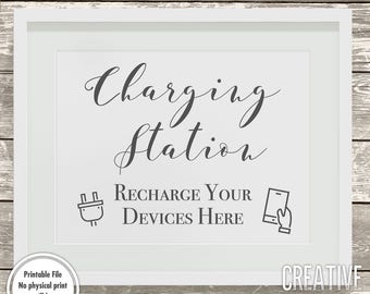 Charging sign | Etsy