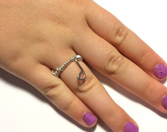 Music note ring | Etsy