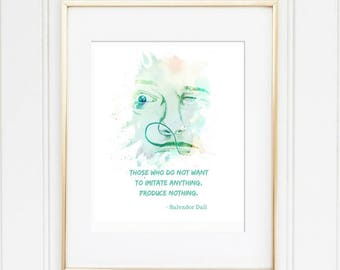 Salvador Dali Sketch Salvador Dali Quote Salvador Dali