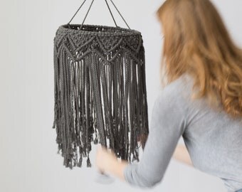 Macrame lamp shade | Etsy