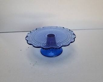 Blue cake stand | Etsy