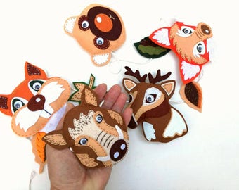 Felt forest animals | Etsy