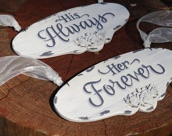 Wedding chair signs | Etsy