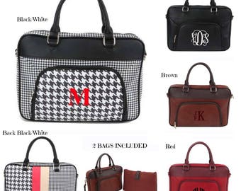 Monogram briefcase | Etsy