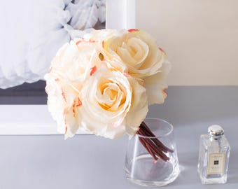 Ivory white rose | Etsy