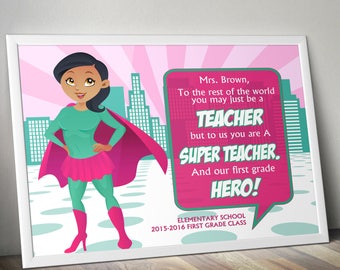 Teacher superhero | Etsy