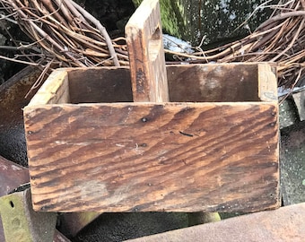 Wood box with handle | Etsy