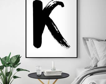 Letter k print | Etsy