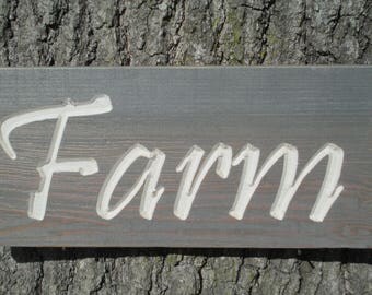 Rustic farm sign | Etsy