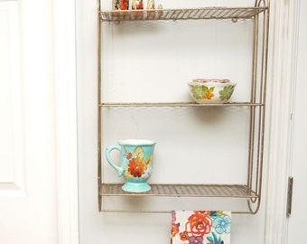 Vintage metal shelf | Etsy