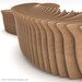 Infinity Bench CNC Cut Parametric Bench