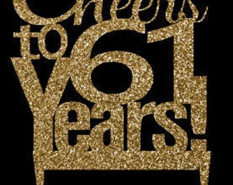 61st birthday | Etsy