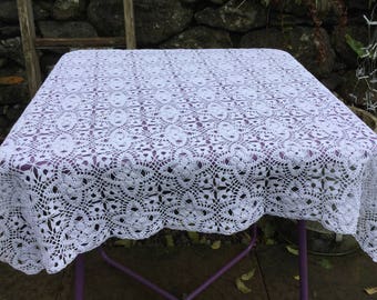 Crochet tablecloth | Etsy