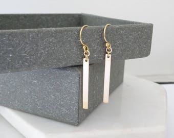 Straight earrings | Etsy