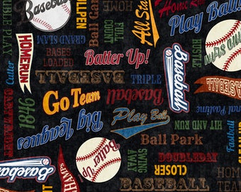 Baseball fabric | Etsy