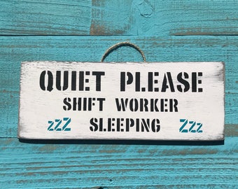 Quiet please sign | Etsy