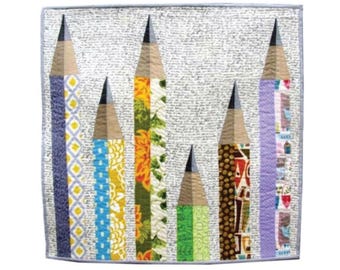 Quilt Pattern PDF //Poppies and Lupine Mini Quilt Pattern