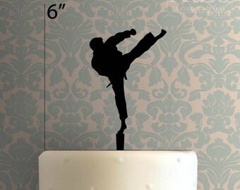 Karate cake topper | Etsy
